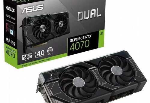 Видеокарта asus nvidia dual rtx 4070 -new