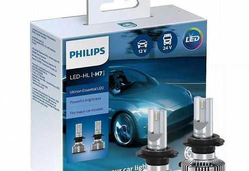 LED лампы philips H7 6500k Ultinon Esstial