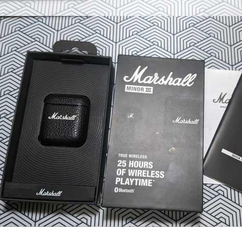 Marshall minor 3 наушники