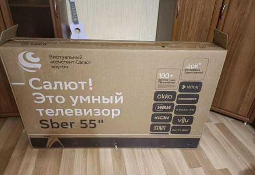 Новый Телевизор SMART TV sber 55 129см 55U4127
