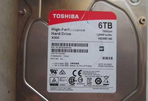 Hdd 6тб Toshiba