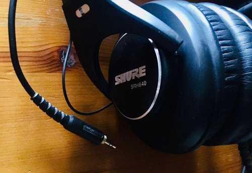 Студийные мониторные наушники shure SRH840