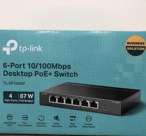 Tp link коммутатор PoE  TL-SF1006P(UN)