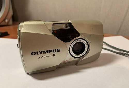 Пленочный фотоаппарат "Olympus mju ii"