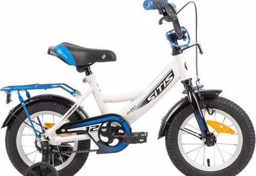 Велосипед sitis pams 12" (2023) White-Blue
