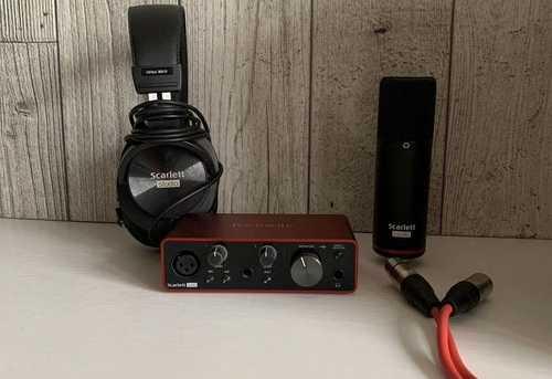 Готовый комплект для звукозаписи focusrite