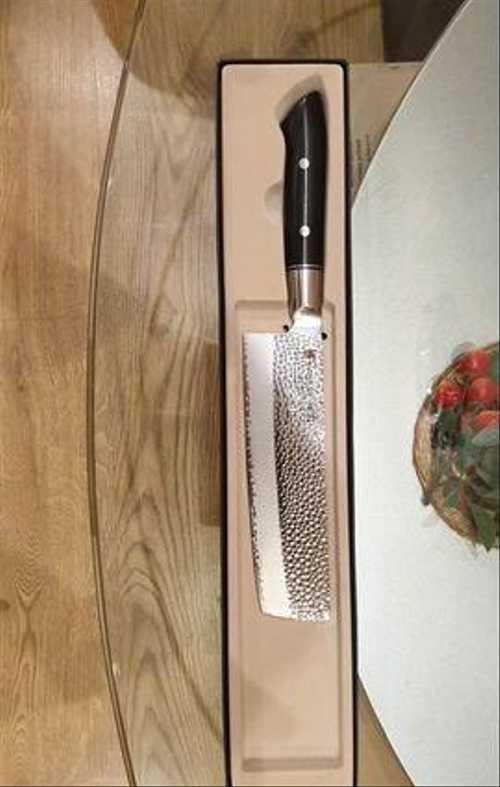 Нож кухонный топорик 17 см kasumi 74017
