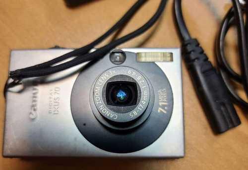 Компактный фотоаппарат canon ixus 70