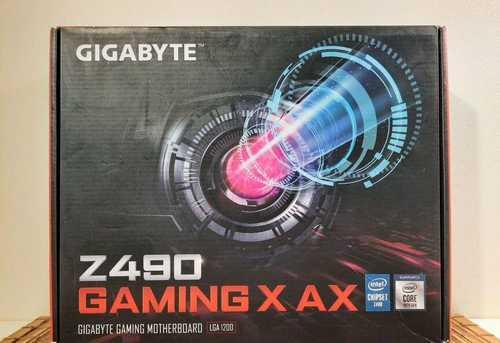 Материнская плата gigabyte Z490 gaming X AX