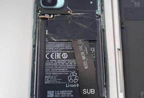 Разбор Xiaomi Redmi Note 10 4/64 Lake Green