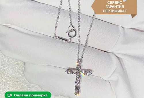 Graff золотой крестик с брил. 1,59ct