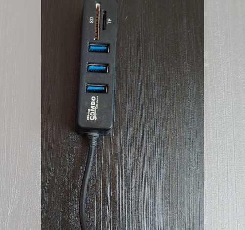 Картридер USB micro sd HUB