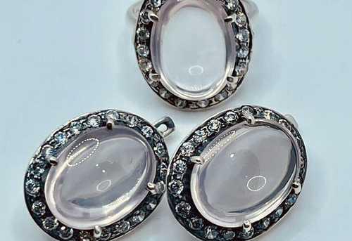 Серебряные серьги кольцо винтаж 875 проба