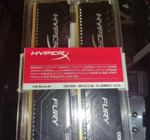 Kingston HyperX 16GB 2666Mhz