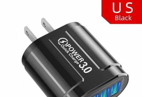 Зарядное устройство uslion, 4xUSB-A, 45 Вт