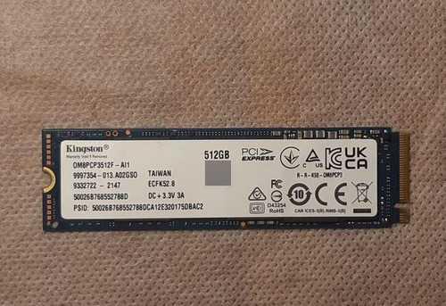 SSD Kingston 512gb M.2 NVMe PCle 3.0x4