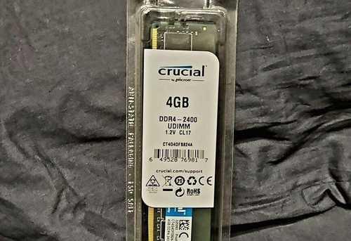 Оперативная память Crucial ddr4 4gb 2400