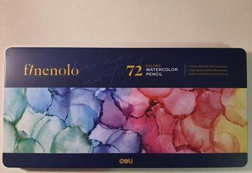 Набор акварельных карандашей Finenolo 72 цвета