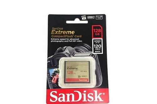 Карта памяти CF SanDisk Extreme 128GB 120 Mb/s