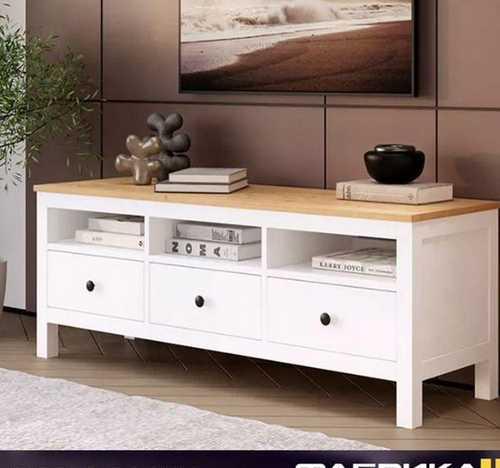 Тумба тв 3 ящика Икеа hemnes кымор, 148х47х57 см