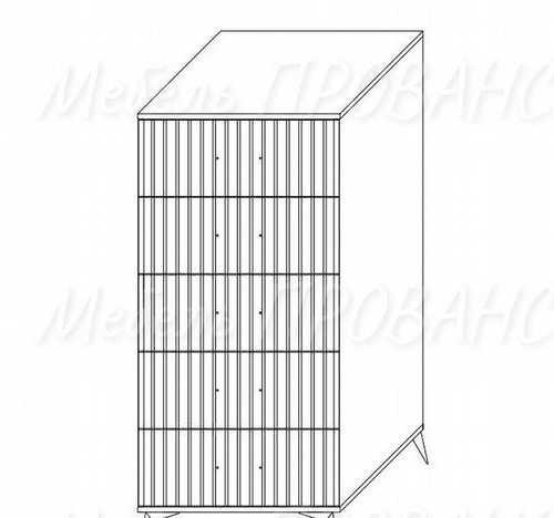 Комод Нью-Йорк серый 61см мдф эмаль