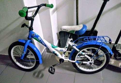 Велосипед детский stels talisman 16 с доп колеса