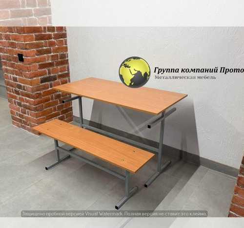 Стол и скамья для столовой