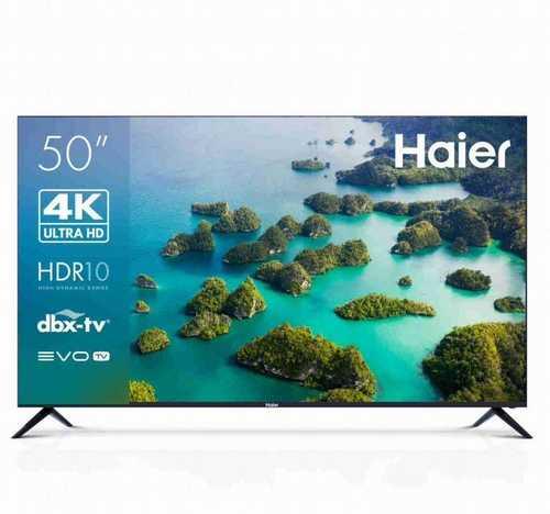 Haier Телевизор 50 SMART TV S2 50" 4K UHD, черный