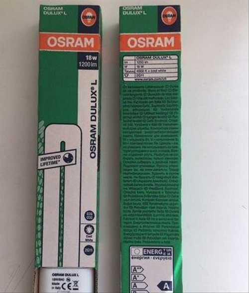 Лампа люминесцентная osram Dulux L 840, 2G11,18Вт