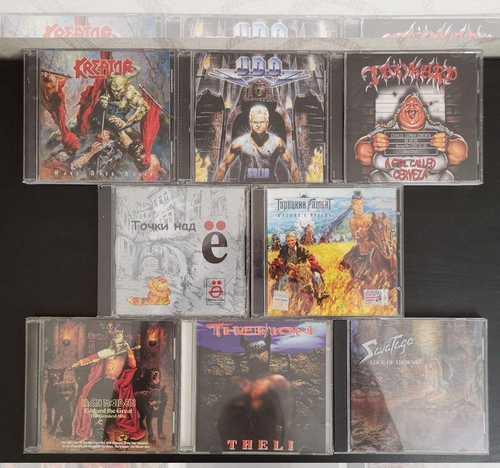 8шт. CD цена за шт. Kreator Udo Savatage и др