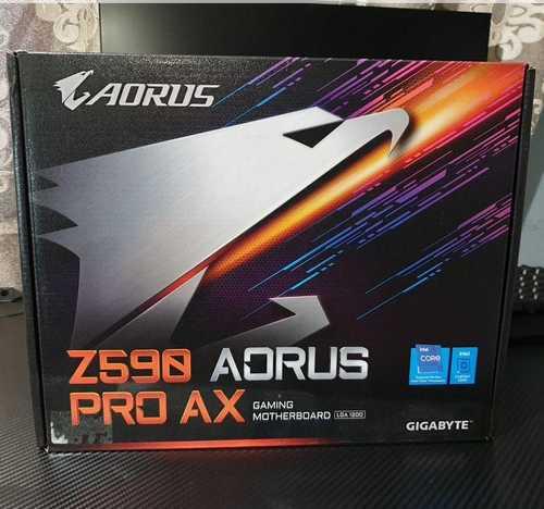 Материнская плата gigabyte Z590 aorus PRO AX Новое