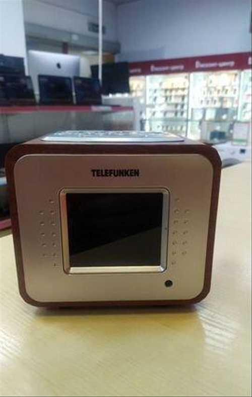 Радио-часы Telefunken TF-1575U Dark Wood/Amber