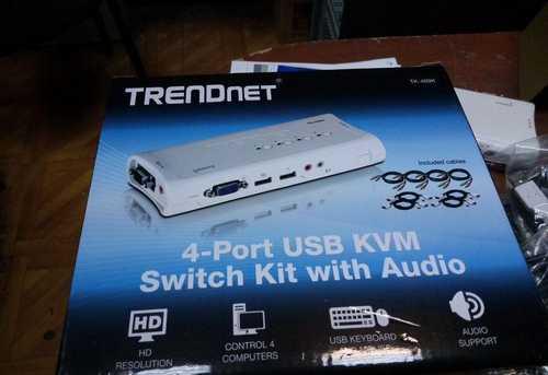 Квм-переключатель (KVM-switch) Trendnet TK-409K