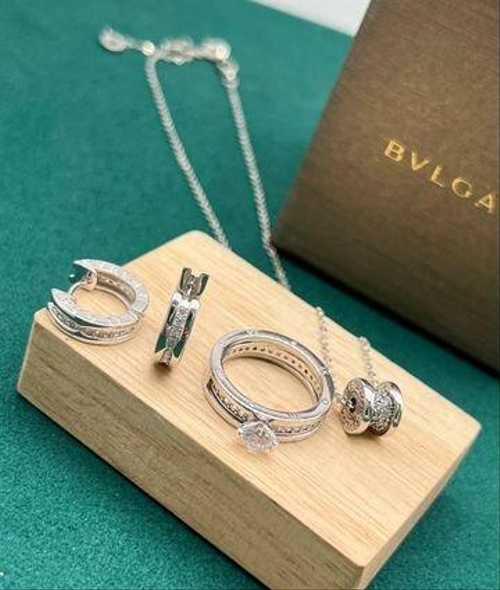 Bvlgari подвеска кольцо серьги