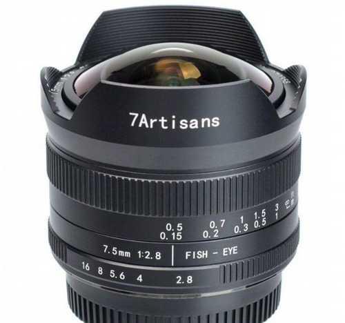 Объектив 7artisans 7.5mm F2.8 II micro 4/3