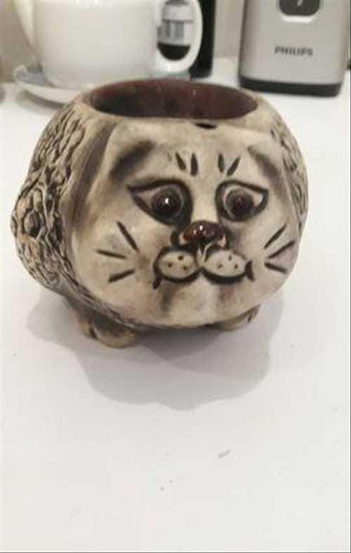 Аромалампа/ подарочная статуэтка кот керамика