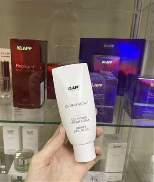 Крем-пена для умывания klapp Clean&Active 100 мл