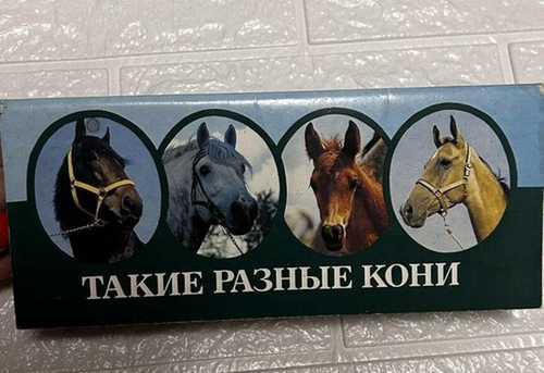 Такие разные кони, набор открыток СССР