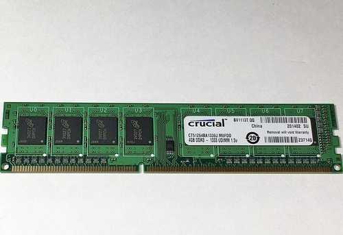 Оперативная память 4 Gb Crucial DDR3