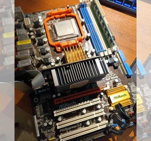 М. плата ASRock m3a770de+проц+ память+ видео