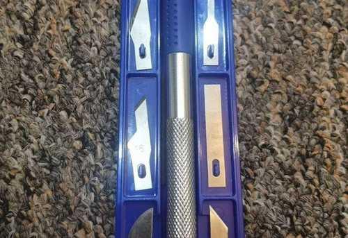 Канцелярский нож 6 лезвий металлический