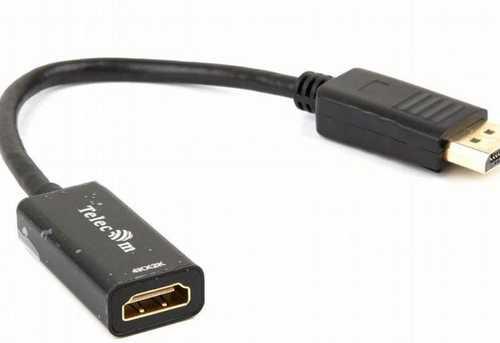 Кабель-переходник DP - hdmi-F 4K/30Hz 0.2m, Teleco