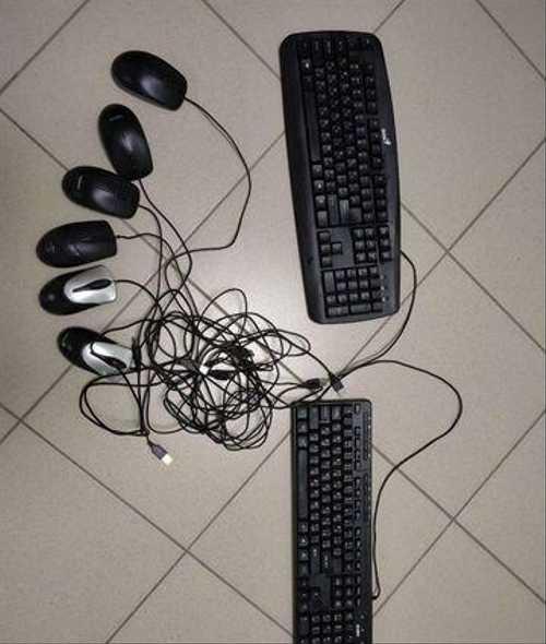 Клавиатура и мышь проводные