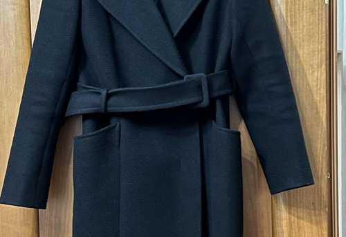 Пальто женское черное демисезонное