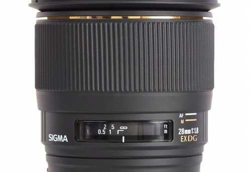 Pentax Sigma 28mm F1.8 EX DG ASP Macro+Бленда+
