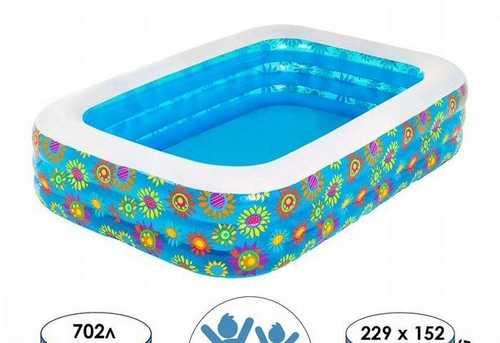 Бассейн Bestway «Цветочный мир», 229х152х56см