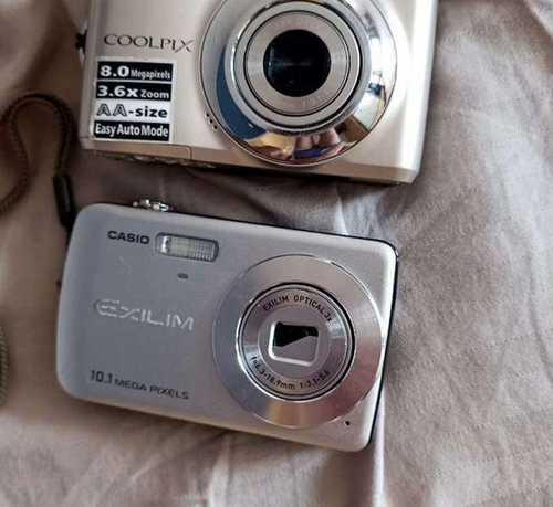 Компактный фотоаппарат nikon и casio бесплатно
