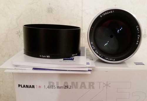 Zeiss Planar T* 85 mm F/1.4 ZF.2