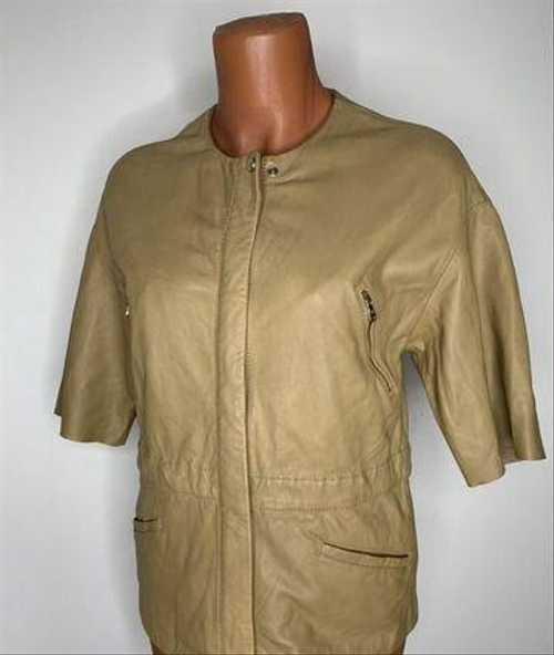 Пиджак жакет куртка Massimo Dutti кожа