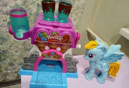 Игровой набор с пластилином плей до